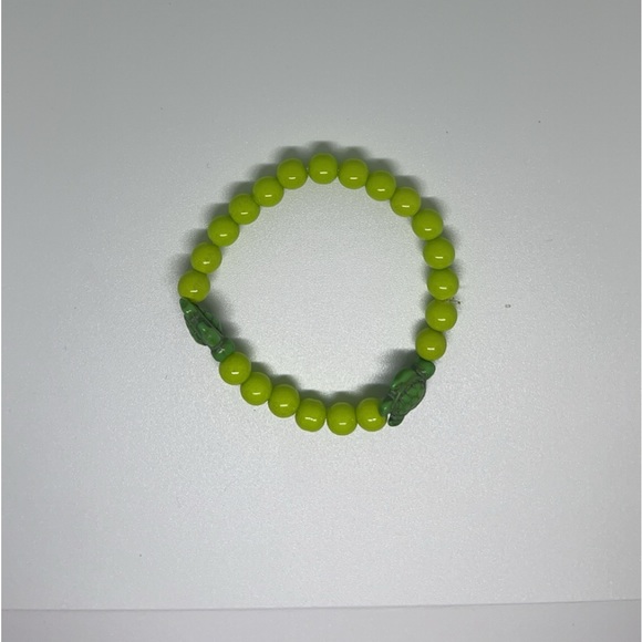Jewelry | Handmade Stretch Sea Turtle Bracelet In Green | Poshmark
